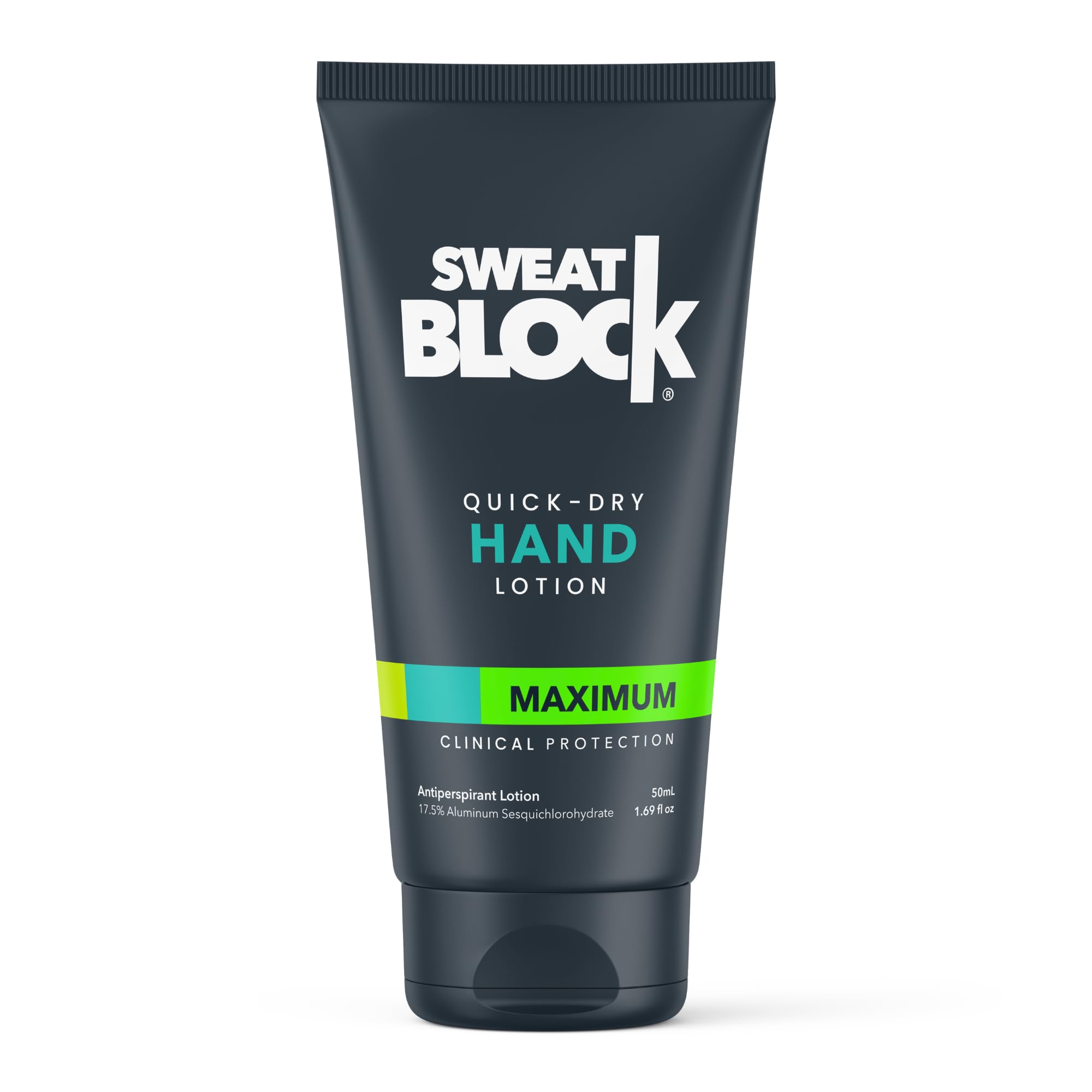 SweatBlock Antiperspirant Hand Lotion for Men & Women - Quick-Dry Hyperhidrosis Aid to Stop Excessively Sweaty Palms - Non-Irritating - Dermatologist Tested Formula - Travel Size 1.69 fl oz