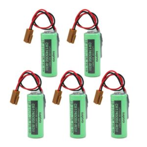 BAOBUTE 2PCS CR17450SE-R / A98L-0031-0012 3V 2500mah PLC Battery with Plug for FANUC 17*45.5mm