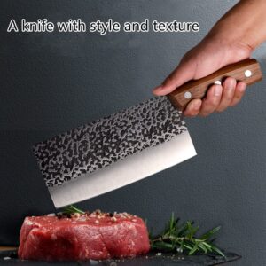 Vegetable Cleaver Kitchen Knife Butcher's Knife Stainless Steel Hammer Knife, 8" Fits Home & Kitchen, Ergonomic Handle