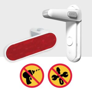 Heart of Tafiti Door Knob Covers & Door Lever Locks, Child Safety Locks for Doors. Baby Toddler Proof (Also Safe for People Suffering from Dementia