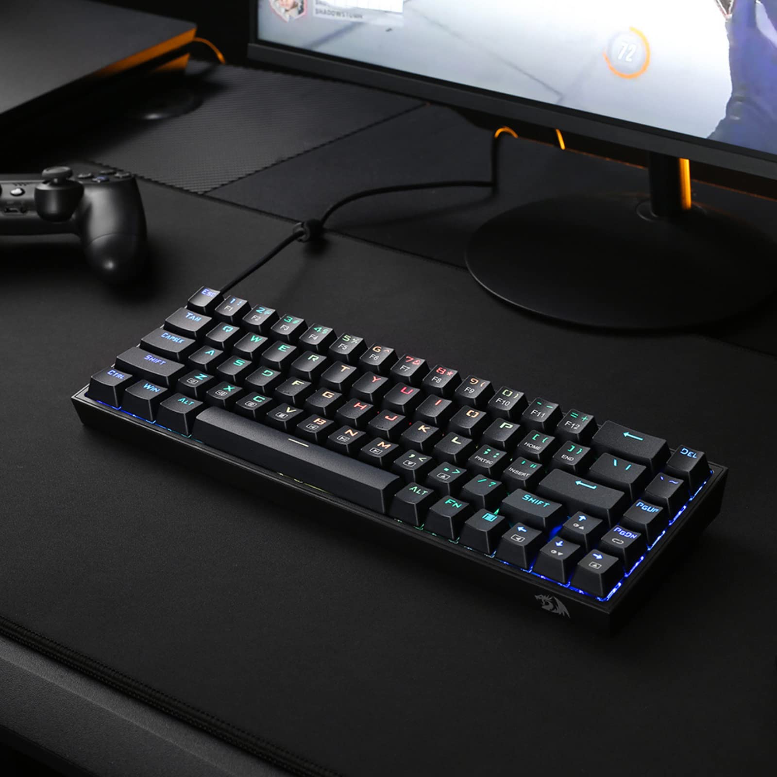 Redragon M913 Impact Elite ​Wireless Mouse & K631 Castor 65% Wired RGB Gaming Keyboard Bundle