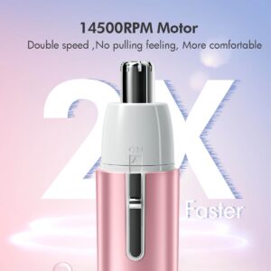 TOUCHBeauty Portable Ear Nose Hair Trimmer for Women, Nose Trimmer Women, Nose Hair Trimmer, Ear and Nose Hair Trimmer Clipper for Men Women, Mini Sized Battery Powered, Easy Cleansing