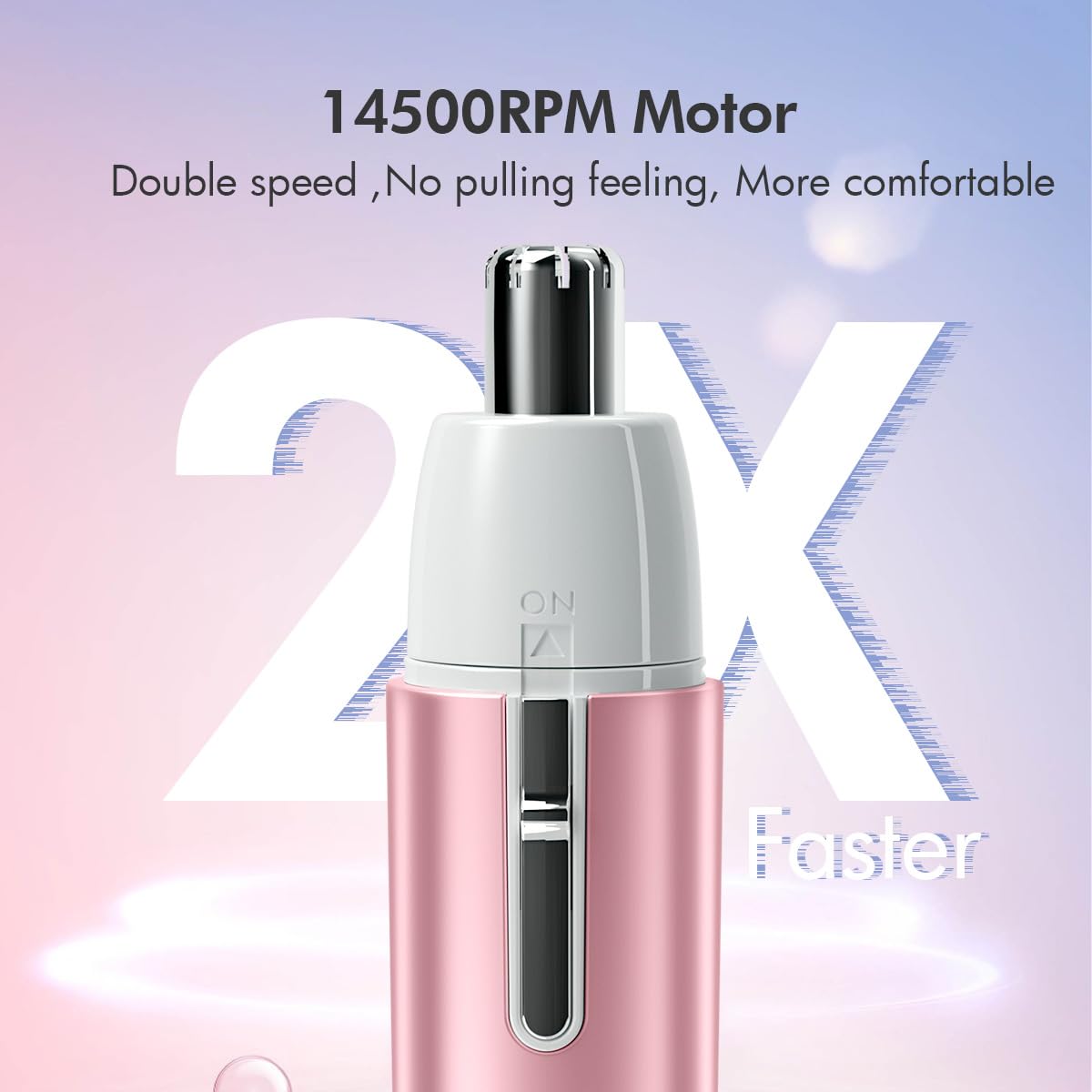 TOUCHBeauty Portable Ear Nose Hair Trimmer for Women, Nose Trimmer Women, Nose Hair Trimmer, Ear and Nose Hair Trimmer Clipper for Men Women, Mini Sized Battery Powered, Easy Cleansing