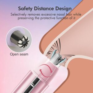 TOUCHBeauty Portable Ear Nose Hair Trimmer for Women, Nose Trimmer Women, Nose Hair Trimmer, Ear and Nose Hair Trimmer Clipper for Men Women, Mini Sized Battery Powered, Easy Cleansing