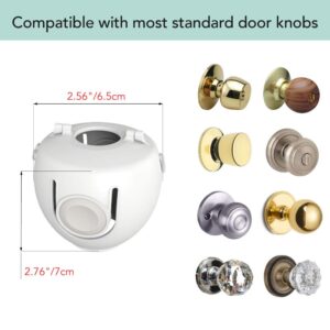 Heart of Tafiti Door Knob Covers & Door Lever Locks, Child Safety Locks for Doors. Baby Toddler Proof (Also Safe for People Suffering from Dementia