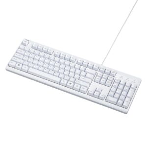 sanwa supply skb-e5uw english usb keyboard (white)