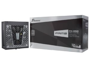 seasonic prime px-850, 850w 80+ platinum, full modular, fan control in fanless, silent, and cooling mode, 12 year warranty, perfect power supply for gaming and high-performance systems, ssr-850pd.