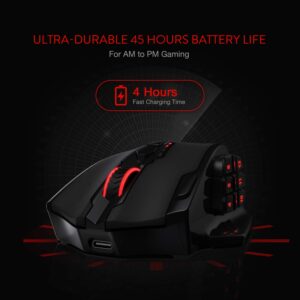 Redragon M913 Impact Elite ​Wireless Mouse & K631 Castor 65% Wired RGB Gaming Keyboard Bundle