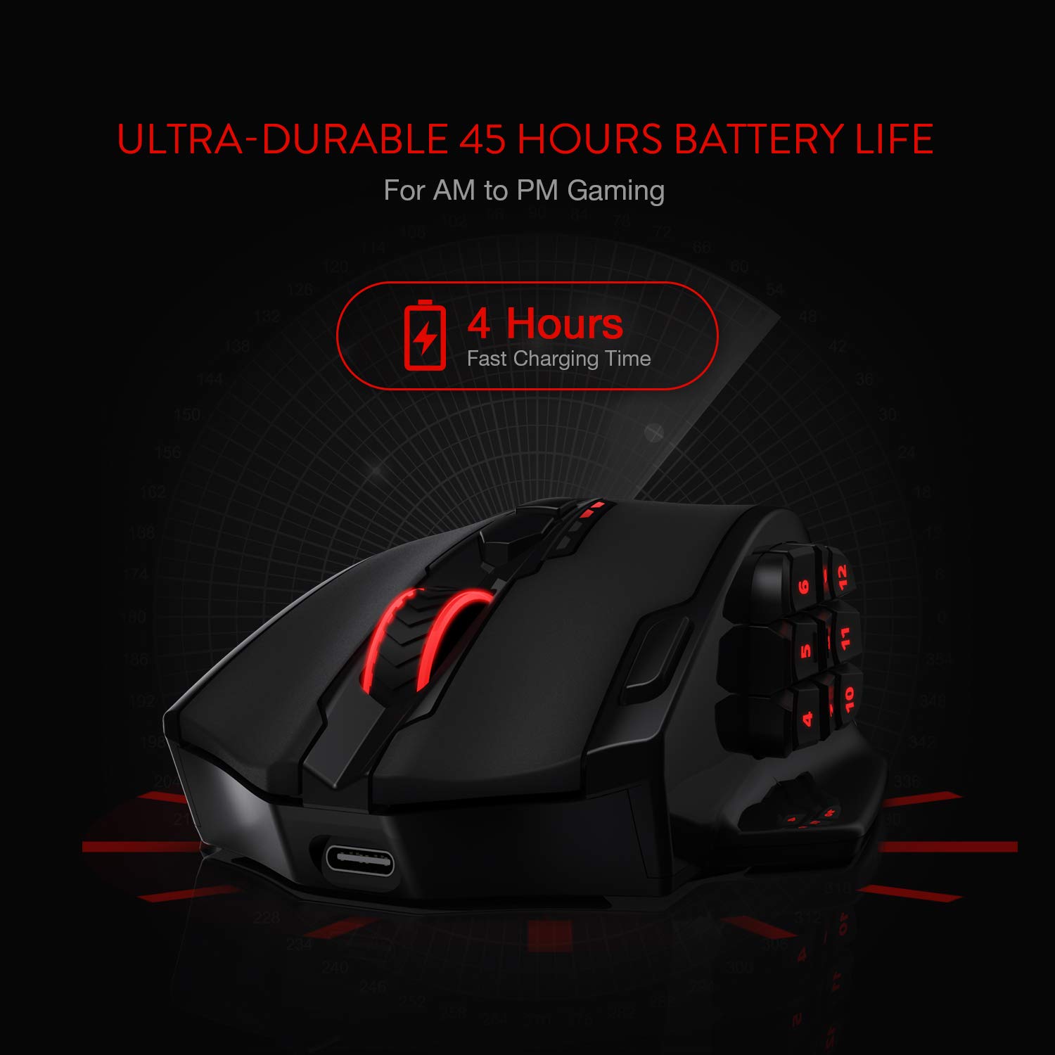 Redragon M913 Impact Elite ​Wireless Mouse & K631 Castor 65% Wired RGB Gaming Keyboard Bundle