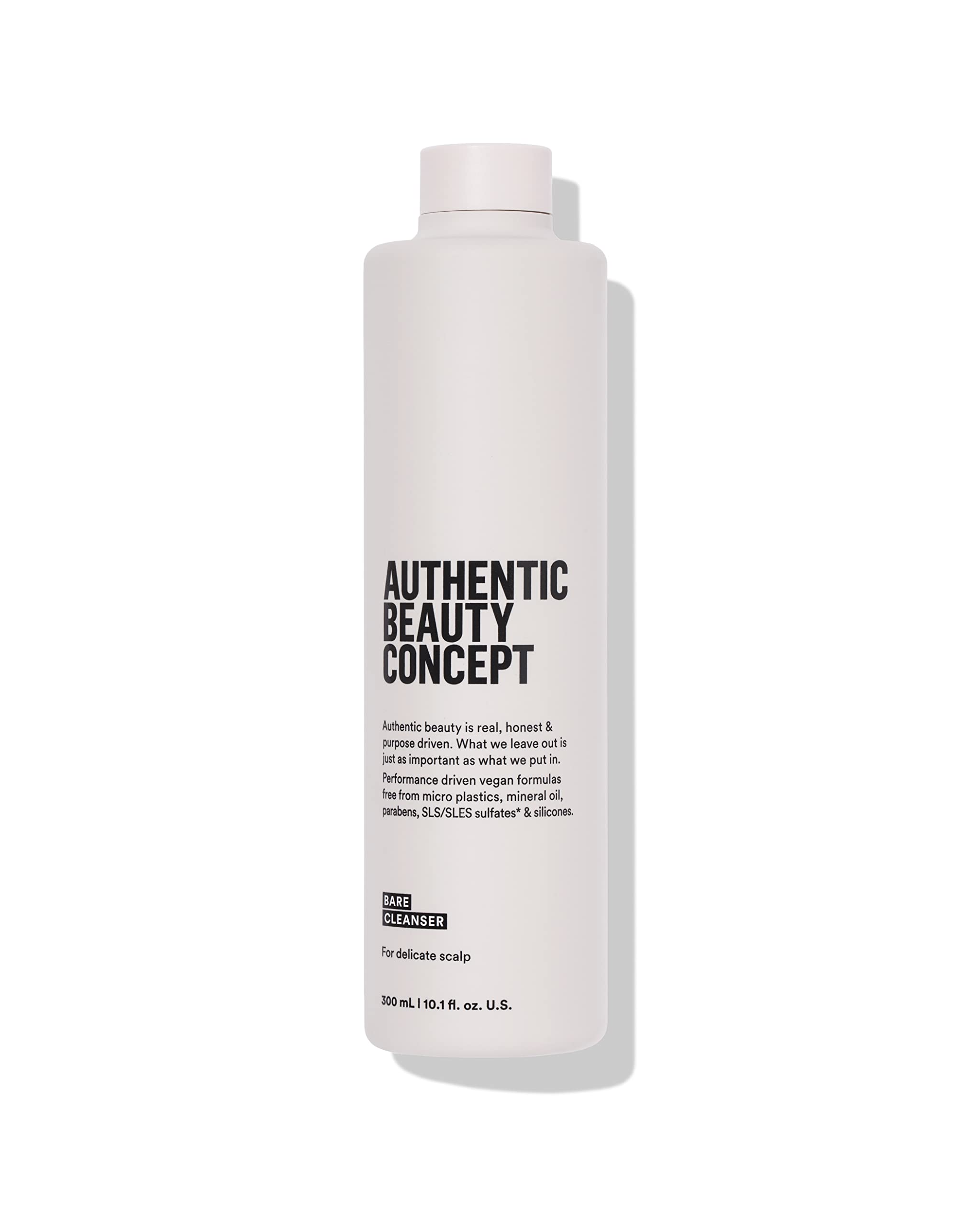 Authentic Beauty Concept Bare Cleanser | Fragrance-Free Shampoo | Unscented | Scalp Cleanser for Build Up | For Sensitive Scalp | All Hair Types | Vegan & Cruelty-free | Sulfate-free | 10.1 fl. oz.