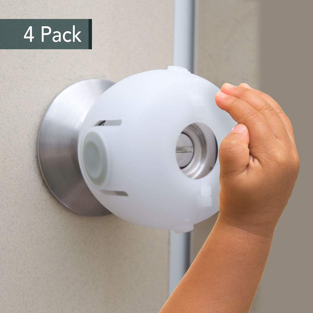 Heart of Tafiti Door Knob Covers & Door Lever Locks, Child Safety Locks for Doors. Baby Toddler Proof (Also Safe for People Suffering from Dementia