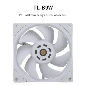 Thermalright Silver Soul 110 White Dual Tower CPU Air Cooler, 5x6mm Heat Pipes, TL-B9W PWM Fan, Aluminium Heatsink Cover, AGHP Technology, for AMD AM4/AM 5 Intel 1700/1150/1151/1200/2066