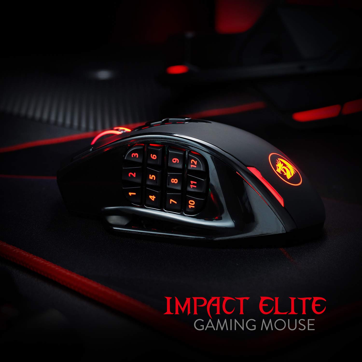 Redragon M913 Impact Elite ​Wireless Mouse & K631 Castor 65% Wired RGB Gaming Keyboard Bundle