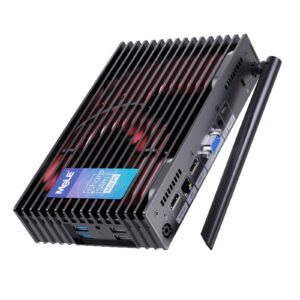 mele mini pc fanless pcg35hd n5105 micro computer, 8gb 128gb small desktop server, support triple monitor 4k wifi5 gigabit ethernet bt5.2 pxe unlock bios auto power on industrial iot business