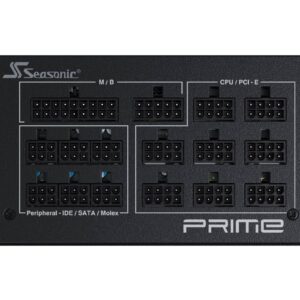 Seasonic Prime PX-850, 850W 80+ Platinum, Full Modular, Fan Control in Fanless, Silent, and Cooling Mode, 12 Year Warranty, Perfect Power Supply for Gaming and High-Performance Systems, SSR-850PD.