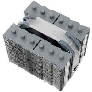 thermalright silver soul 135 dual tower cpu air cooler, 6x6mm heat pipes, tl-d12pro-g pwm fan, aluminium heatsink cover, aghp technology, for amd am4/intel 1700/1150/1151/1200/2011/2066