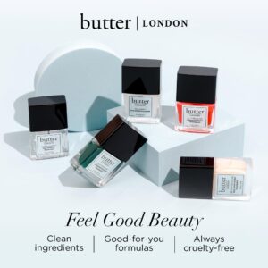 butter LONDON Nail Strengthener for Damaged Nails, Mellow the Yellow - Nail Hardener & Strengthener Polish Exfoliates, Brightens & Rejuvenates Yellow & Dry Nail Beds & Roots - Nail Care Products