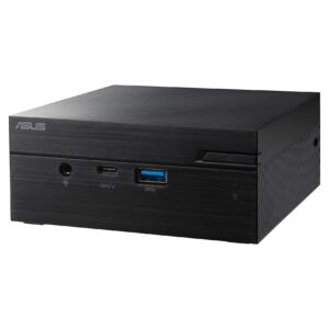 ASUS PN41 Fanless MiniPC Barebone with Intel 11th gen Quad Core Celeron N5100, Support Dual 4K, DisplayPort, WiFi, Bluetooth 5, Hardware TPM, VESA Mount,Black