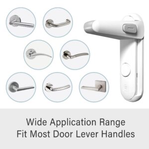 Heart of Tafiti Door Knob Covers & Door Lever Locks, Child Safety Locks for Doors. Baby Toddler Proof (Also Safe for People Suffering from Dementia