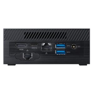 ASUS PN41 Fanless MiniPC Barebone with Intel 11th gen Quad Core Celeron N5100, Support Dual 4K, DisplayPort, WiFi, Bluetooth 5, Hardware TPM, VESA Mount,Black