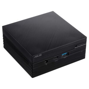 ASUS PN41 Fanless MiniPC Barebone with Intel 11th gen Quad Core Celeron N5100, Support Dual 4K, DisplayPort, WiFi, Bluetooth 5, Hardware TPM, VESA Mount,Black