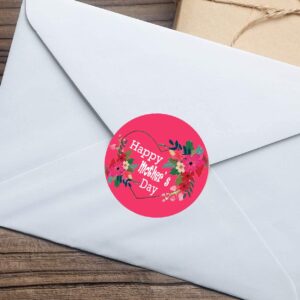 Remarkable Happy MotherDay Labels Stickers,2 Inch Best Mom Ever with Flowers Heart Gift Tag Wrap Stickers for Envelope Seals Card Boxes Party Favor Presents,Thanks Mom Stickers (252 Pcs)