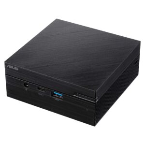 ASUS PN41 Fanless MiniPC Barebone with Intel 11th gen Quad Core Celeron N5100, Support Dual 4K, DisplayPort, WiFi, Bluetooth 5, Hardware TPM, VESA Mount,Black