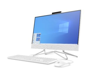 hp 2023 newest 24-inch fhd all-in-one desktop computer dual-core amd athlon silver 3050u 24gb ddr4 ram nvme m.2 1tb ssd dvd wifi ac bt rj45 webcam windows 11 pro white w/re usb3.0 flash drive