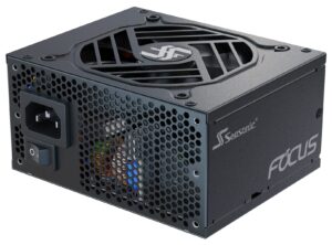 seasonic focus sgx-750 | 750w | 80+ gold | full-modular | sfx form factor| low noise | premium japanese capacitor | 10 year warranty | nvidia rtx 30/40 super & amd gpu compatible (ref. ssr-750sgx)