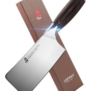 TUO Pro Chef Knife 6 inch & Chopper Knife 6 inch & Boning Knife 6 inch - German HC Stainless Steel - Ergonomic Pakkawood Handle - Osprey Series with Gift Box