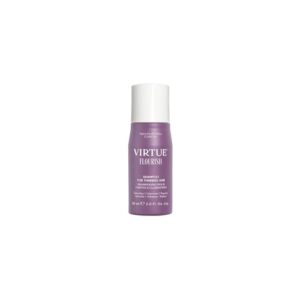 virtue flourish sulfate free shampoo for thinning hair, volumizing hair growth product, detoxifies and repairs, color safe