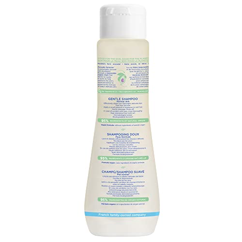 Mustela Baby Gentle Shampoo with Natural Avocado - Hair Care for Kids of all Ages & Hair Types - Tear-Free & Biodegradable Formula - 6.76 fl. oz.