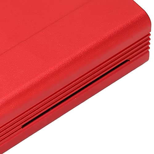 Circuit Board Protective Case, Ventilation Design Less Interference Easy to Install Good Compatibility Aluminum Alloy Enclosure for Raspberry Pi 3 3B+ 2B B+(red)