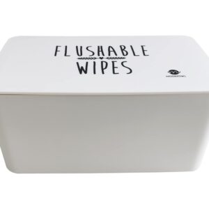 Moorfowl Baby Wipes Dispenser for Bathroom, Upgrade Size(8.2L x 4.9W x 3.9H inches), Flushable Baby Wipes Dispenser Feminine Wipes Holder for Adult Kids Wipes Container Box with Large Capacity