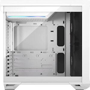 Fractal Design Torrent Compact White TG Clear - Tower - White - Tempered Glass, Steel - 4 x Bay - 2 x 7.09 x Fan(s) Installed - 0 - ATX, EATX, Micro ATX, Mini ITX, SSI CEB Motherboard Supported