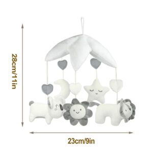 vocheer Baby Music Crib Mobile, Soft Plush Animal Rotating Toys, Infant Crib Hanging Toy Mobile for Crib Girs&Boys 0-24 Months (Lion & Koala)