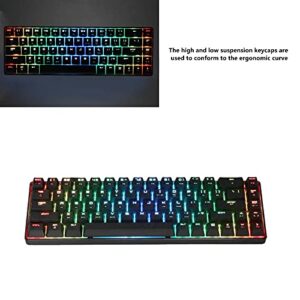 01 02 015 PC Gaming Keyboards, Clean Tactile Feedback Ergonomic USB Keyboard for PC Gamers