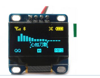 DEVIT V1 ESP32-WROOM-32 + 0.96 Inch Yellow&Blue I2C OLED Display Module