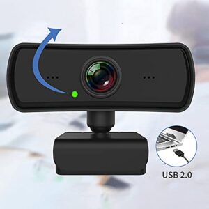 Ayyufe Digital Webcam High Clarity Stable Transmission Automatic Recognition 1600x1200P MIC Computer Camera for Teleconference Digital Computer Supply