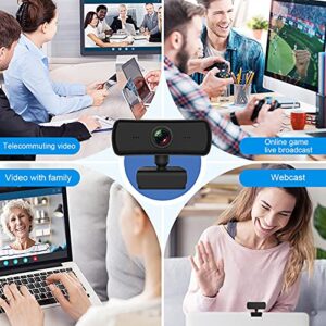 Ayyufe Digital Webcam High Clarity Stable Transmission Automatic Recognition 1600x1200P MIC Computer Camera for Teleconference Digital Computer Supply