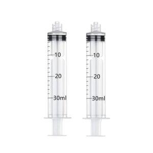 luer lock plastic syringe, 30ml, blunt tip, measuring syringe tools for measuring, lip gloss, liquid refilling, dispensing, diy crafts, oil refilling, feeding pets, scientific labs, glue applicator