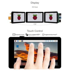 4inch IPS Capacitive 480×800 Touch Display LCD for Raspberry Pi 4B/3B+/3A+ CM3+/4 with DSI Interface Fully Laminated Screen Monitor @XYGStudy