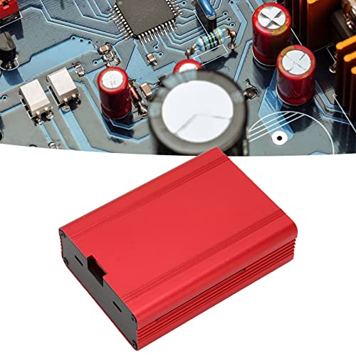 Circuit Board Protective Case, Ventilation Design Less Interference Easy to Install Good Compatibility Aluminum Alloy Enclosure for Raspberry Pi 3 3B+ 2B B+(red)