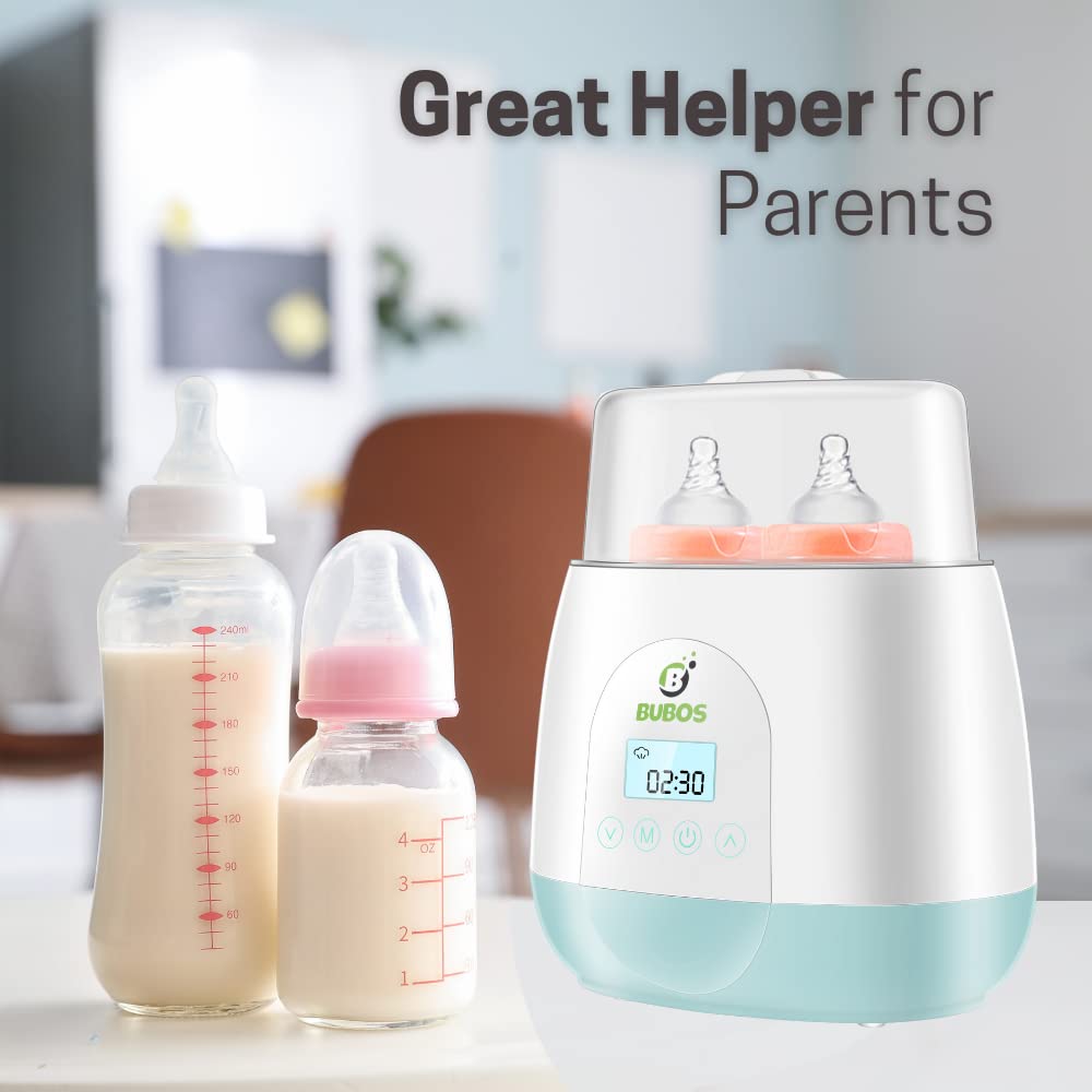 Baby Bottle Warmer for Breastmilk, Baby Milk and Formula, Baby Foood Heater with Realtime LCD Display, Auto-Off, BPA Free