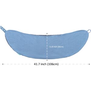 BYRIVER Light and Dark Blue Color Jersey Cotton Pillowcase Cover Body Pillow Pregnancy Pillow(L)