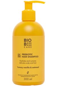 biob natural hair shampoo with prebiotics - vegan shampoo without chemicals - vanilla shampoo dry hair - shampoo for scalp psoriasis seborrheic dermatitis eczema acne anti dandruff treatment - 10oz