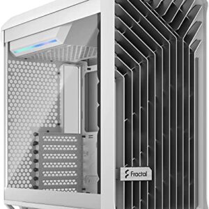 Fractal Design Torrent Compact White TG Clear - Tower - White - Tempered Glass, Steel - 4 x Bay - 2 x 7.09 x Fan(s) Installed - 0 - ATX, EATX, Micro ATX, Mini ITX, SSI CEB Motherboard Supported