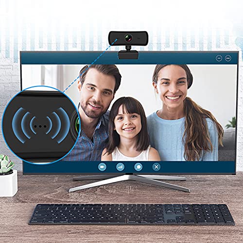 Ayyufe Digital Webcam High Clarity Stable Transmission Automatic Recognition 1600x1200P MIC Computer Camera for Teleconference Digital Computer Supply