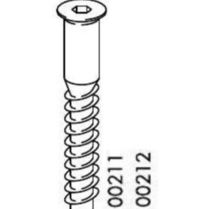 Wood Screw Part # 100211#100212 (4 Pack) 40MM Silver for IKEA Furniture Replacement