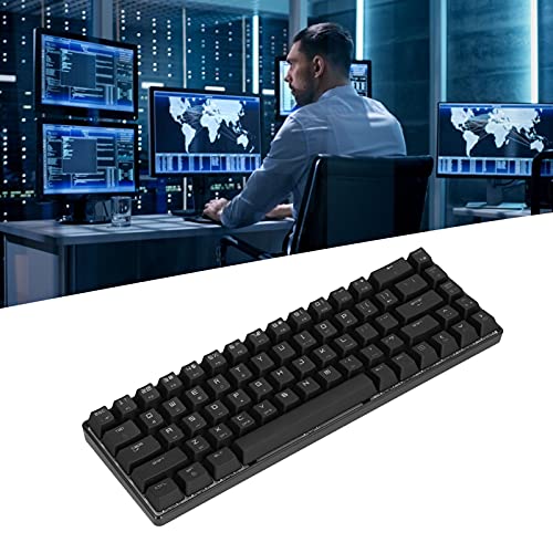 01 02 015 PC Gaming Keyboards, Clean Tactile Feedback Ergonomic USB Keyboard for PC Gamers